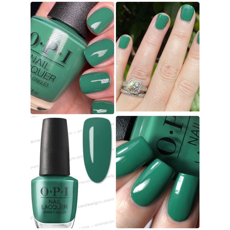 พร้อมส่ง OPI Rated Pea-G เขียว dusty jade ออกเขียวหยกแต่เป็นเขียวหยกแบบ ...