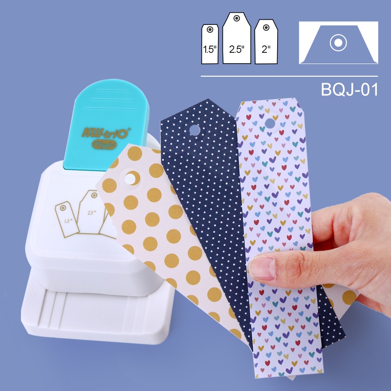 3 in 1 Tag Punch เครื่องตัดมุมกระดาษ Punch Bookmark Punching Machine ...