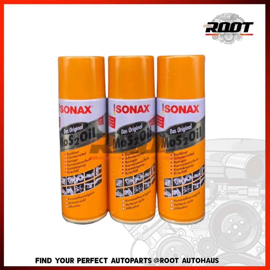 สเปรย์หล่อลื่น อเนกประสงค์ SONAX Mos 2 Oil 200 ML. | Shopee Thailand