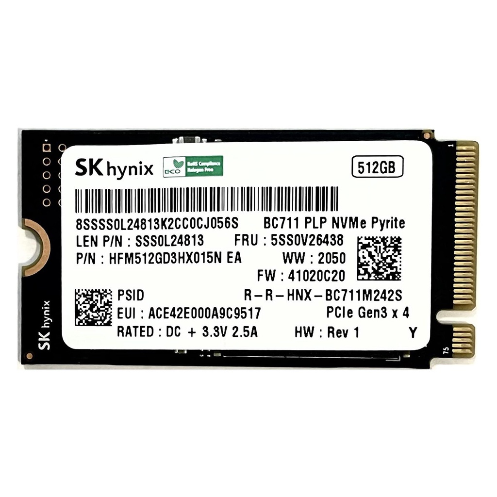 SK Hynix BC711 512GB M.2 2242 NVMe Replacement Internal SSD, HFM512GD3HX015N | Shopee Thailand