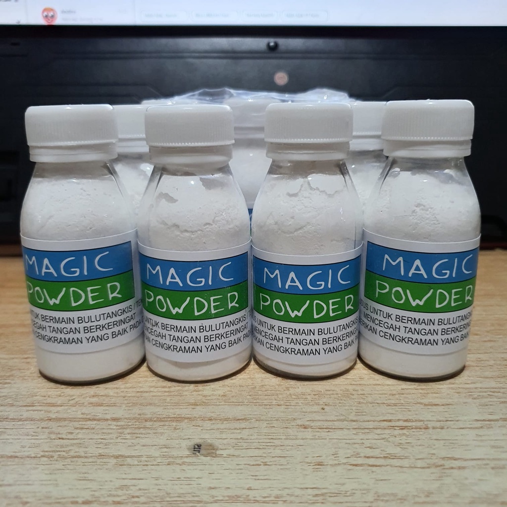 Magic POWDER Badminton Towel Racket Grip POWDER|ผงจับไม้แบดมินตัน|กัน ...