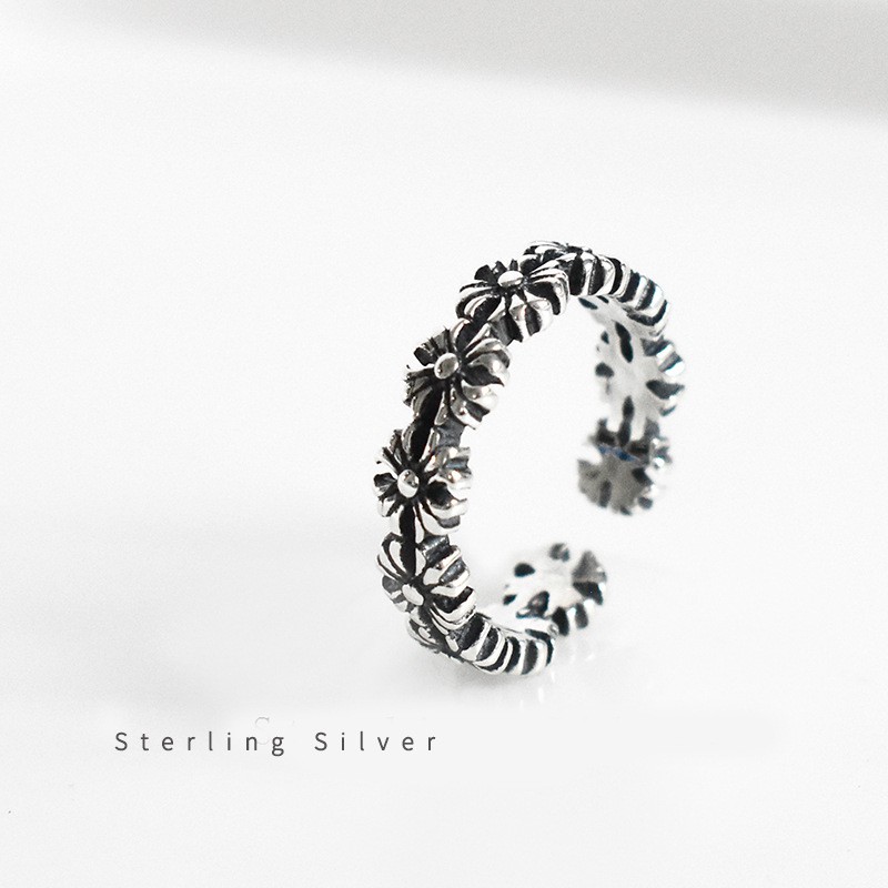 Flower ring simple personality | Shopee Thailand