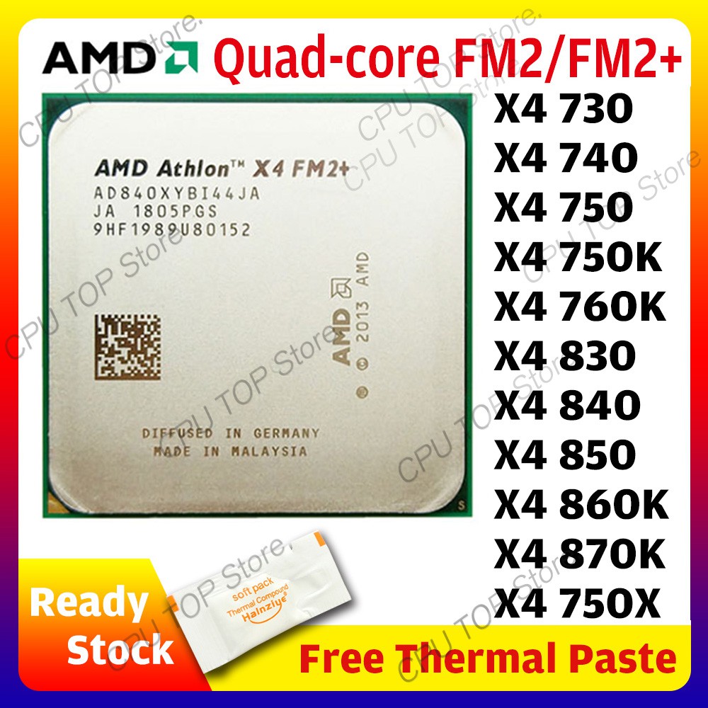 ⚡️AMD X4 730 740 750K 760K 830 840 850 860K 870K 750X Quad-Core CPU ...