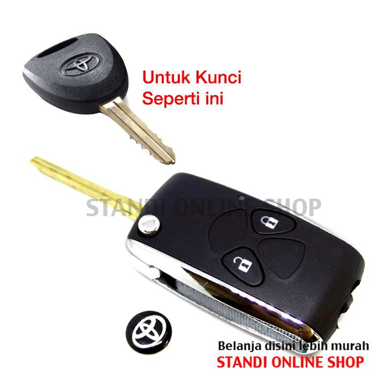 เคสกุญแจพับแบบพลิกคีย์สําหรับ Toyota Grand New Avanza Veloz Key Housing ...