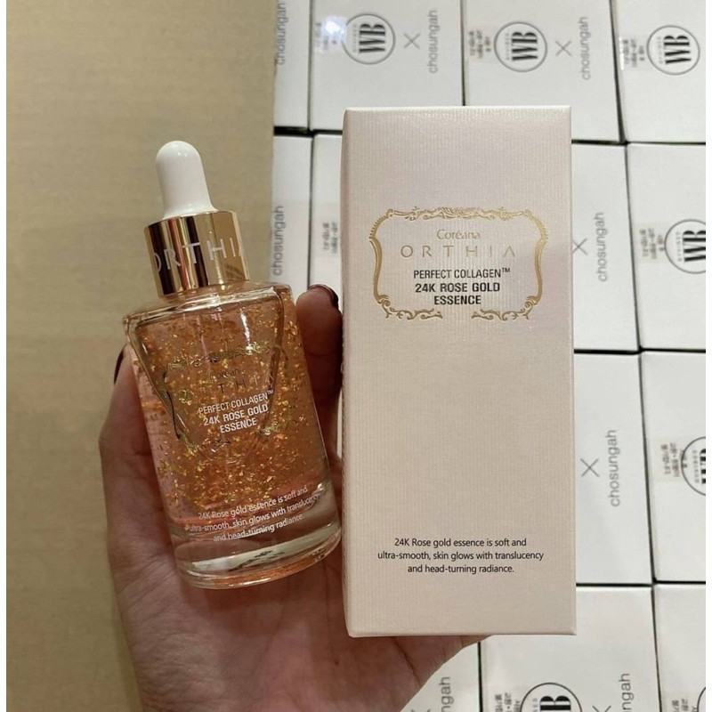 coreana orthia perfect collagen 24k rose gold essence 50 ml | Shopee ...