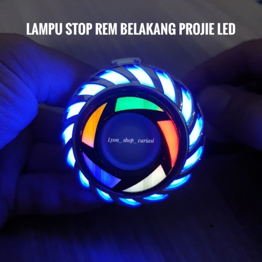 Projie led แฟลชวิ่งไฟเบรกหยุด AE สายรุ้ง - R+5C+R - MF อุปกรณ์เสริมรถ ...