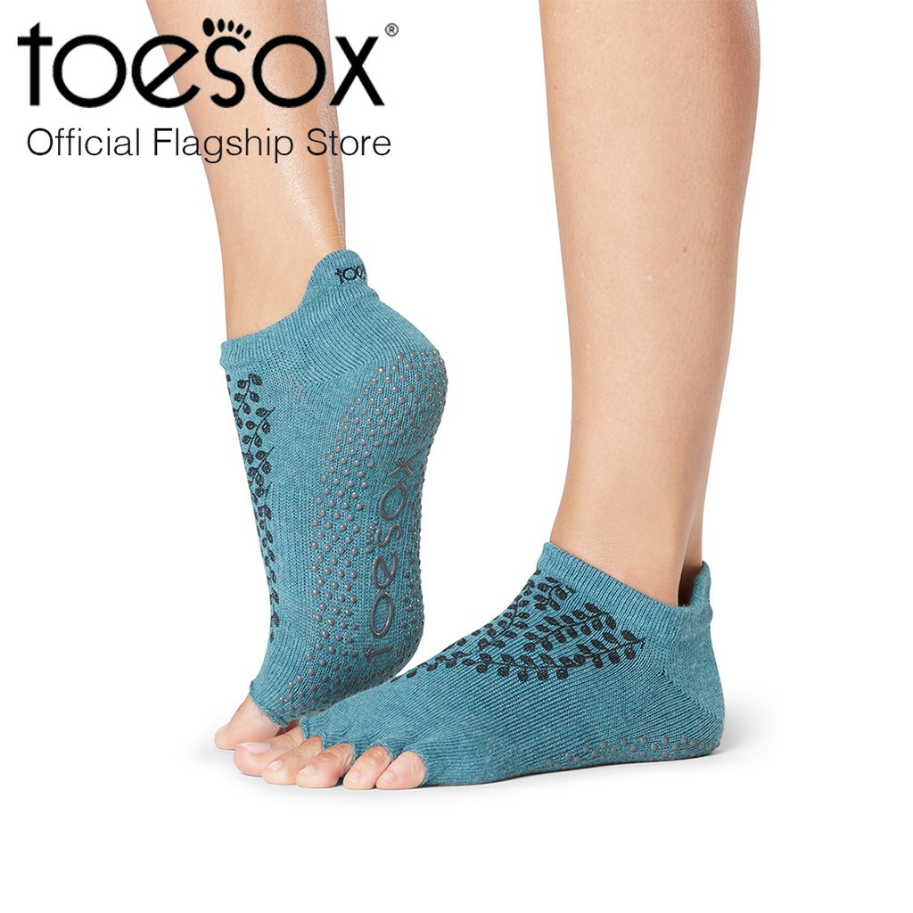ToeSox โทซอคส์ ถุงเท้ากันลื่นแยกนิ้วโลวไรซ์ รุ่น Low Rise เปิดนิ้วเท้า | Shopee Thailand