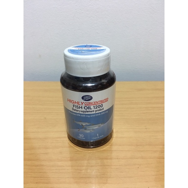 Boots Highly Concentrated fish oil 1200 mg | Shopee Thailand