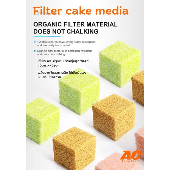 Cake cube filter media By AC ใยกรอง ก้อนดักจับฝุ่น ดูดสีในช่องกรอง ...
