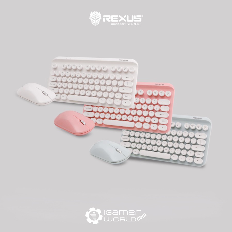 Rexus KM9 Combo เมาส์คีย์บอร์ดไร้สาย | Shopee Thailand