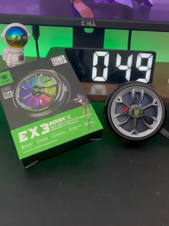 PLEXTONE EX3 Pro แท็บเล็ตเกมหม้อน้ำพัดลมระบายความร้อน 36W แท็บเล็ตคอมพิวเตอร์แม่เหล็กปรับพัดลม ...