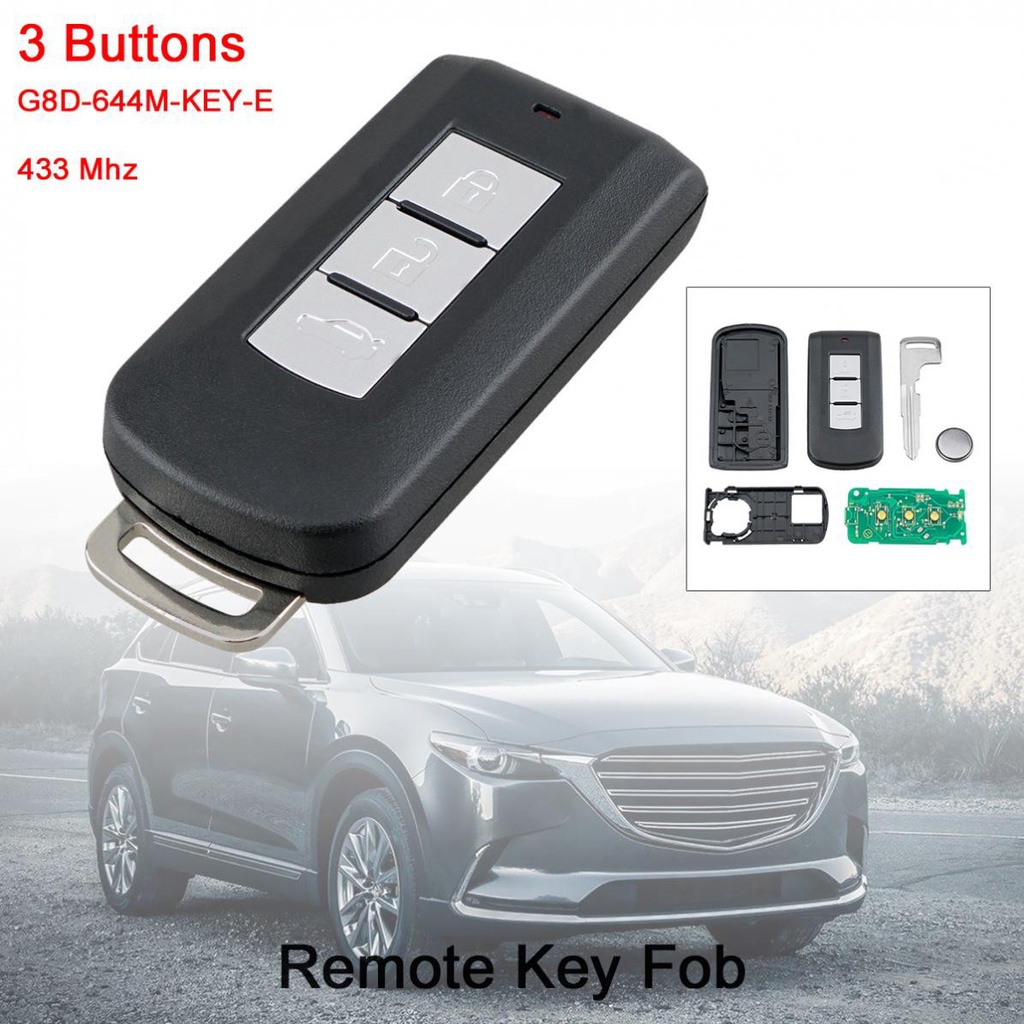 3 ปุ่ม 433MHz ID46 PCF7952 ชิป G8D-644M-Key-E Keyless สมาร์ทรีโมทกุญแจรถ Fob Fit สําหรับ ...