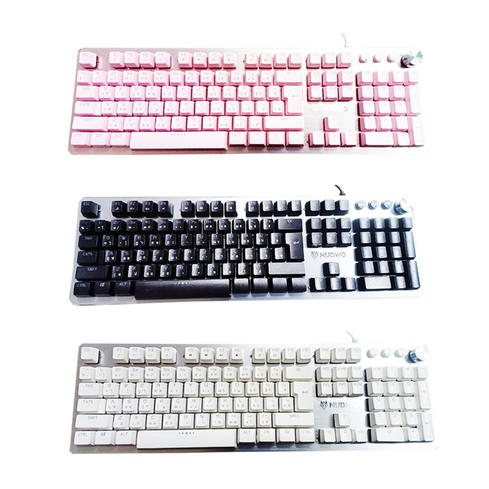 NUBWO NK-34 Flicker Mechanical Gaming Keyboard คีย์บอร์ดเกมมิ่ง(Black ...