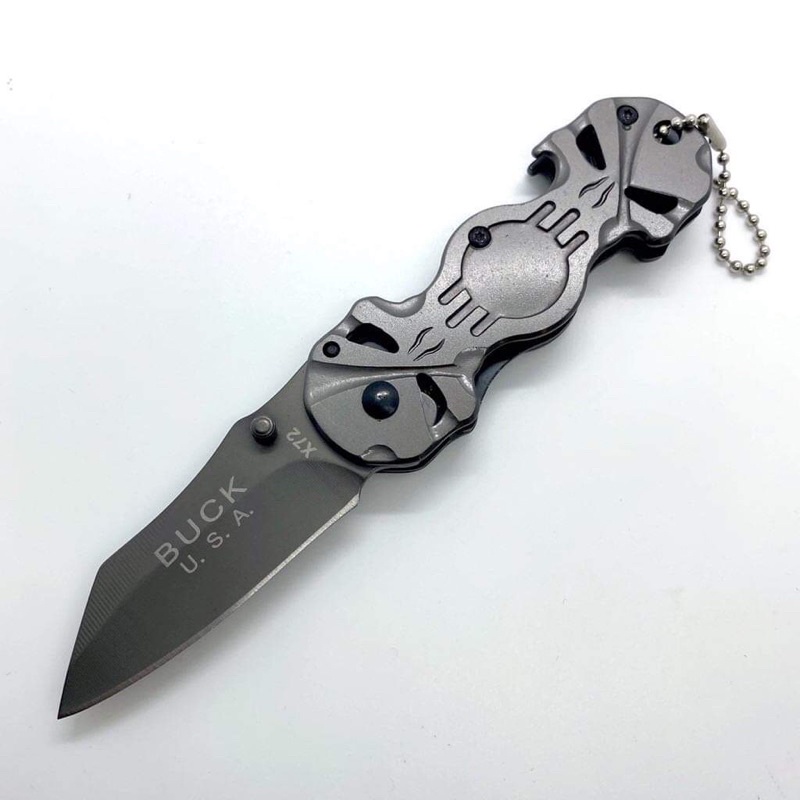 มีดพับ มีดพก Buck X72 ด้ามกะโหลก | Shopee Thailand