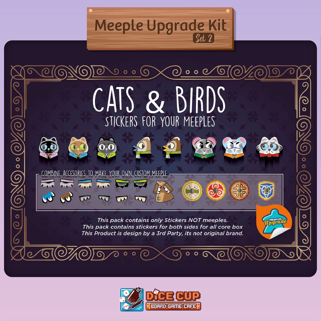 [ของแท้] Sticker Meeple Upgrade Board Game สติ๊กเกอร์ (Obsession ...