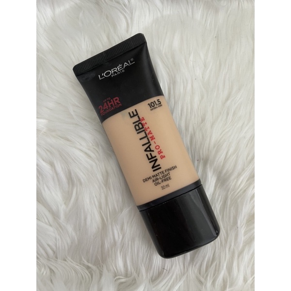 ส่งต่อ รองพื้น L'oreal infallible foundation pro matte เฉด 101.5 อมชมพู ...