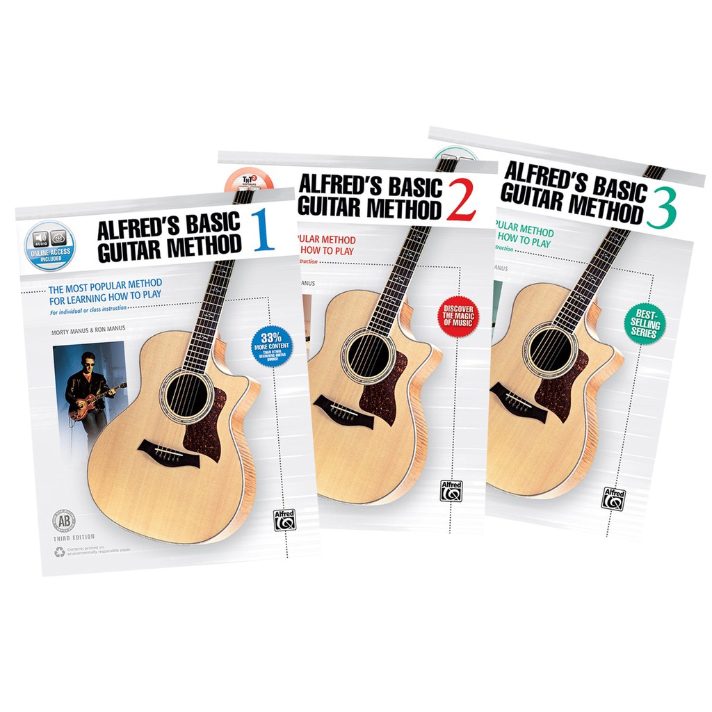 หนังสือเรียนกีตาร์ Alfred's Basic Guitar Method เล่ม 1-3 | Shopee Thailand