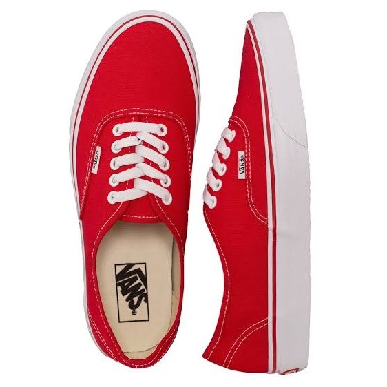 Vans รองเท้าผ้าใบ รุ่น Authentic Shoes สีแดง Shopee Thailand