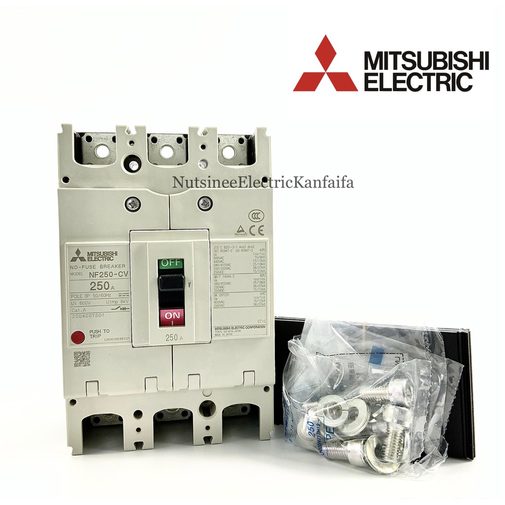 เบรกเกอร์มิตซูบิชิ NF250-CV 3P 250A MITSUBISHI MCCB ของแท้ ราคา 2,680 บาท | Shopee Thailand