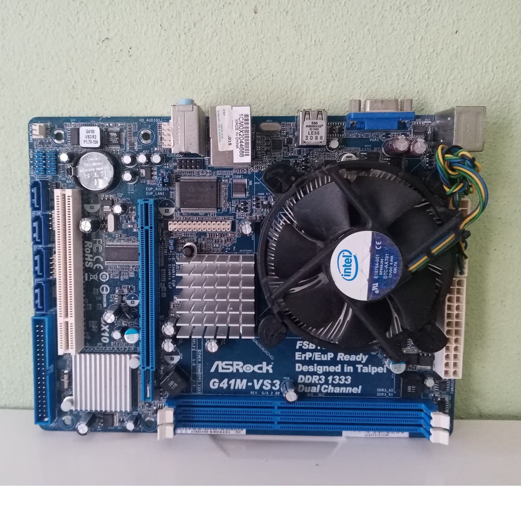เมนบอร์ด ASROCK G41M-VS3 DDR3 + CPU Intel® Core 2 Duo E4300 | Shopee ...