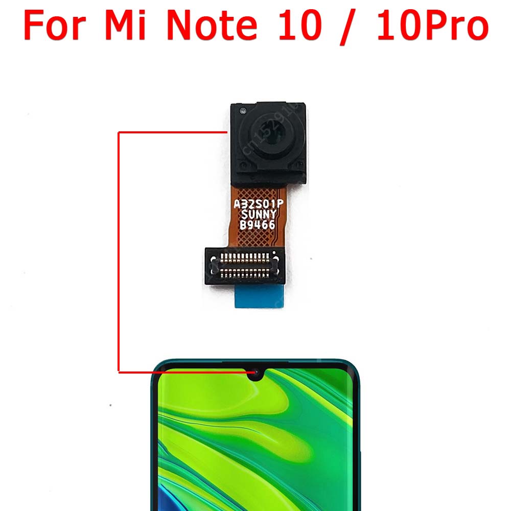 อะไหล่โมดูลกล้องเซลฟี่ ด้านหน้า ขนาดเล็ก แบบเปลี่ยน สําหรับ Xiaomi Mi Note 10 Note10 CC9 Pro ...