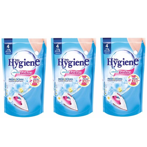 K.N. Shop ﻿ไฮยีน ( Hygeian ) น้ำยารีดผ้าเรียบ รีฟิล ฟ้า 550 มล. (แพ็ค 3 ...