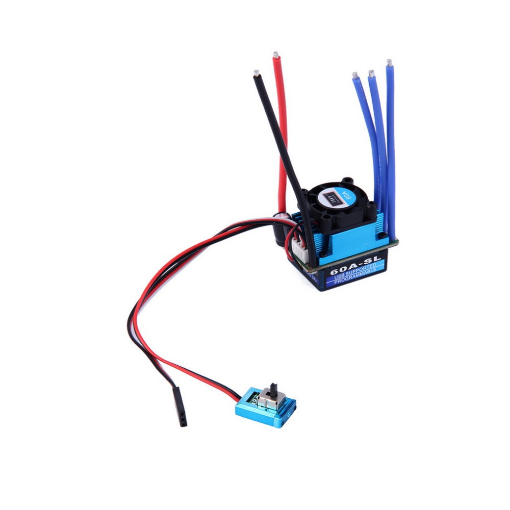 60A ESC USB Supported Programmable 60A-SL 2S - 3S LiPo BEC Output ...