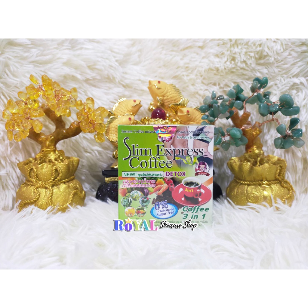 กาแฟสำเร็จรูปชนิดผง Slim Express Coffee ตราถ้วยแดง บรรจุ 10 ซอง ร้านคน ...
