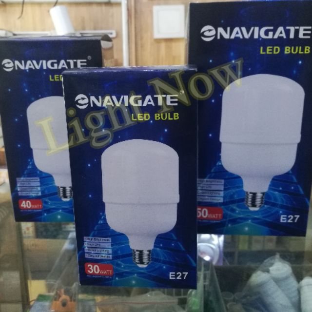 NAvigate หลอดไฟLEDจัมโบ้ ขั้วกลียวE27 30W 40W 50W | Shopee Thailand