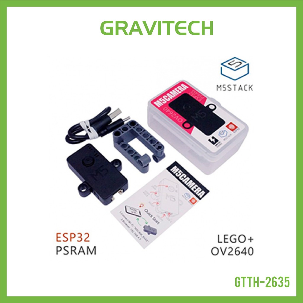 [Gravitechthai]M5Stack Camera Module OV2640 ESP32 PSRAM Type-C Grove Port with Case | Shopee ...