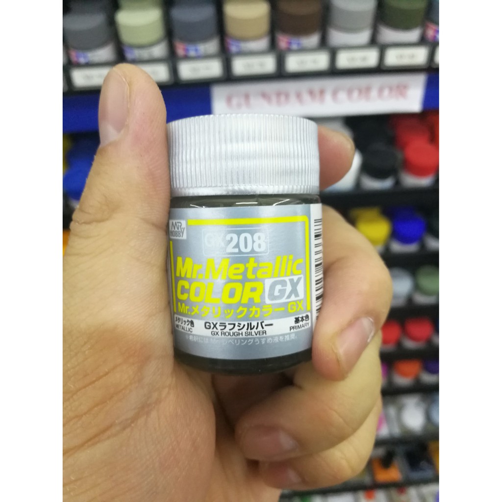 สีเมทัลลิก MR.METALLIC COLOR GX208 SILVER 18ml | Shopee Thailand