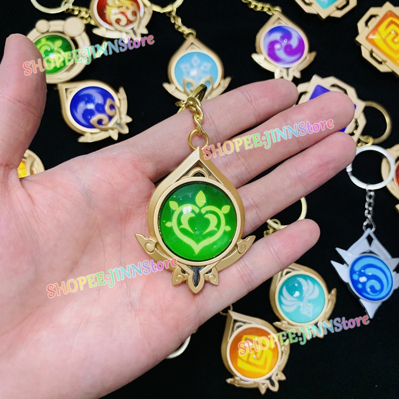 Jinn พวงกุญแจรถยนต์ Sumeru Genshin Impact 7 Element Vision Mondstadt ...