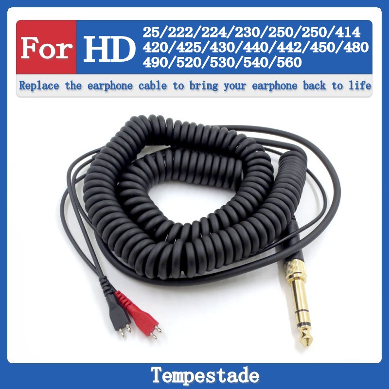 สายเคเบิ้ลหูฟัง แบบเปลี่ยน สําหรับ Sennheiser HD 420 425 430 440 442 ...
