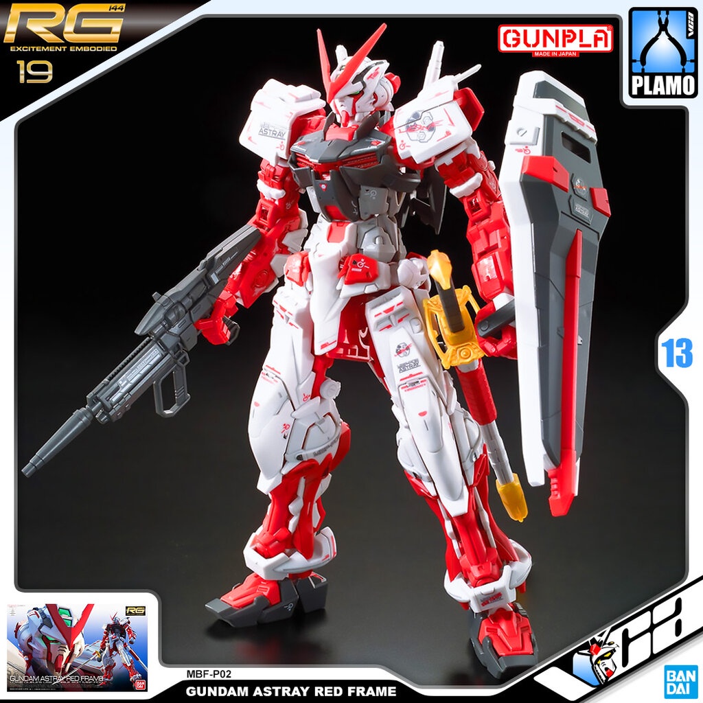VCA ⭐️ BANDAI GUNPLA REAL GRADE RG 1/144 GUNDAM ASTRAY RED FRAME ประกอบ ...