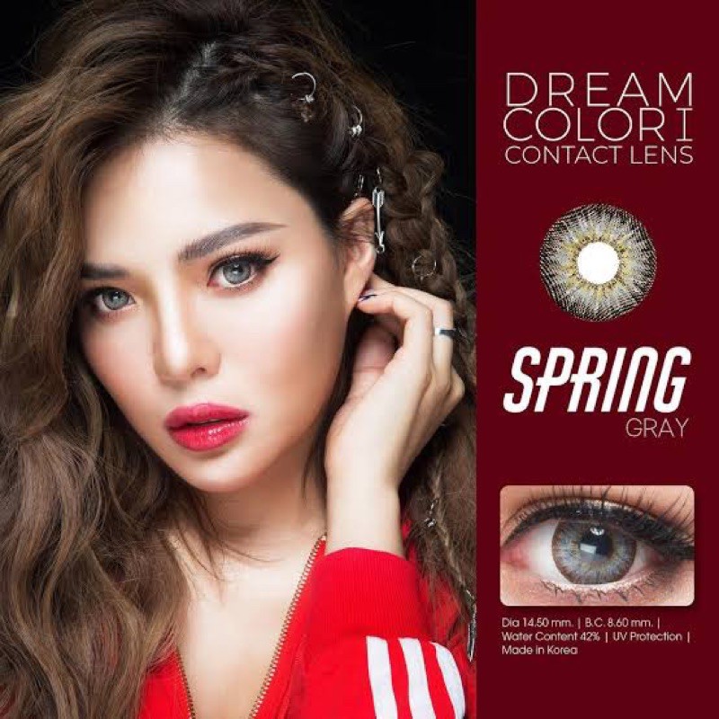 Spring gray พร้อมส่งค่าสายตา (dreamcolor1) | Shopee Thailand