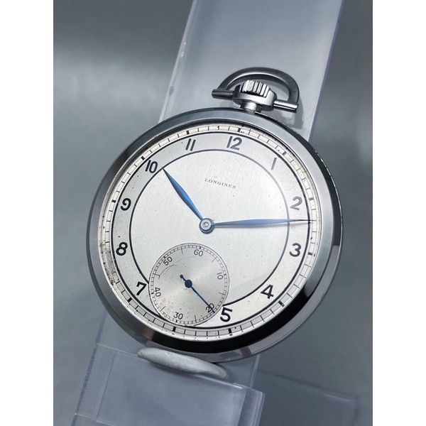 นาฬิกาเก่า นาฬิกาไขลาน นาฬิกาพกโบราณ Longines Pocket Watch Bullseye dial cal. 37.9abc | Shopee ...