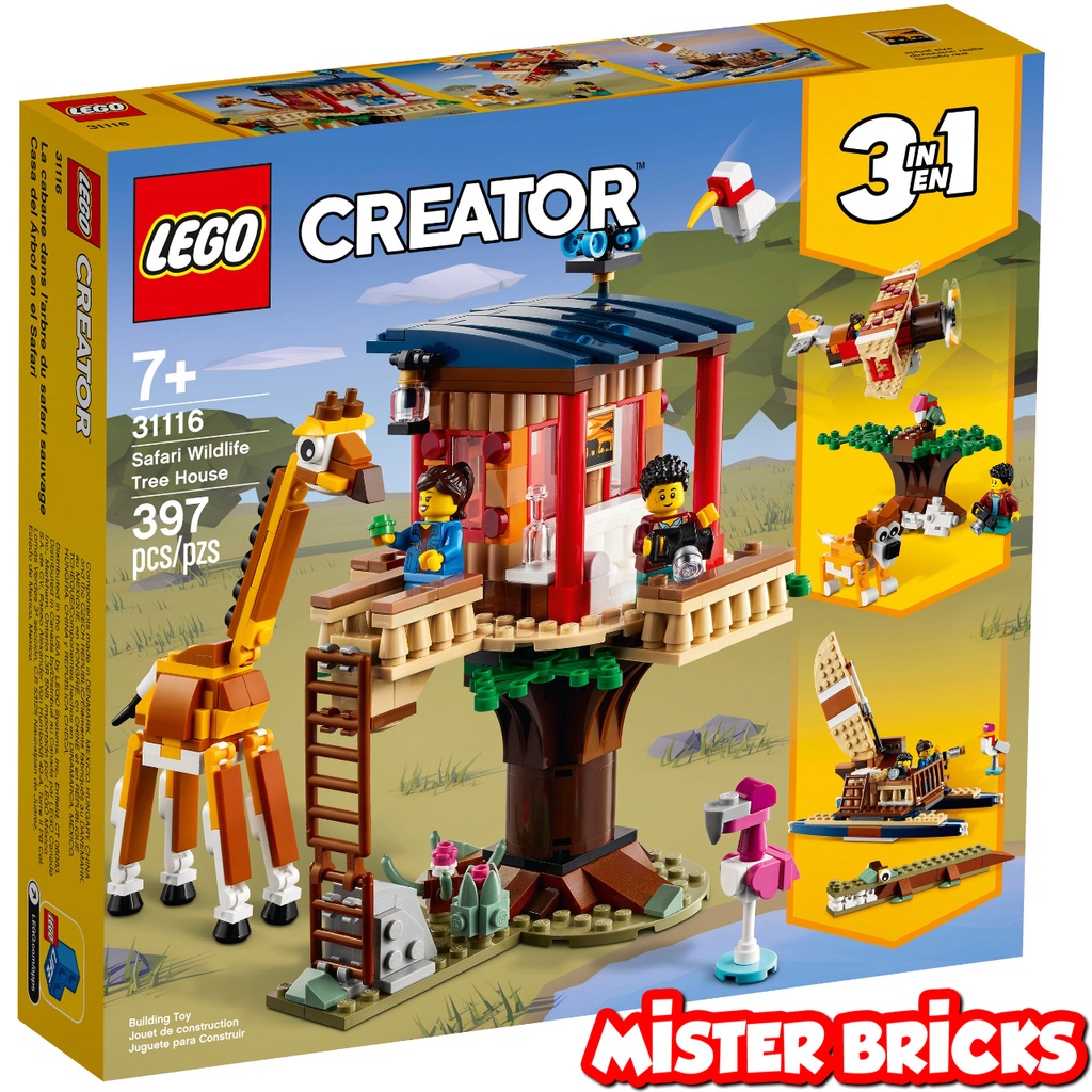 LEGO® 31116 Creator 3-in-1 Safari Wildlife Tree House | Shopee Thailand