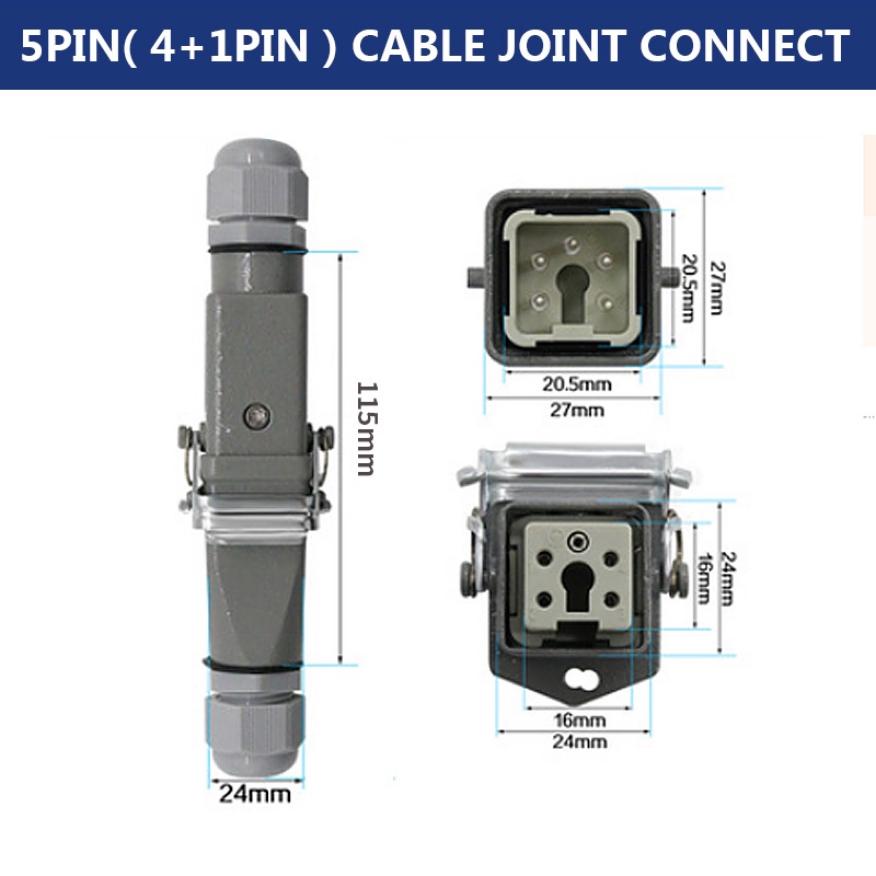Heavy Load Connector HDC HA 4 5 6 8 Pin Heavy Duty Connector 10A ...