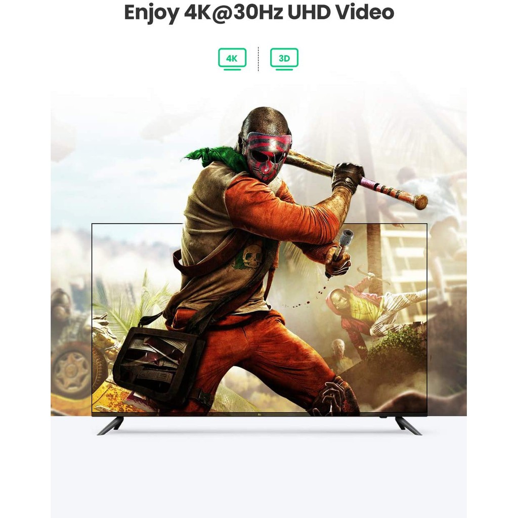 UGREEN 80125 HDMI Switch 3 in 1 Out 4K HDMI Switcher Splitter with ...