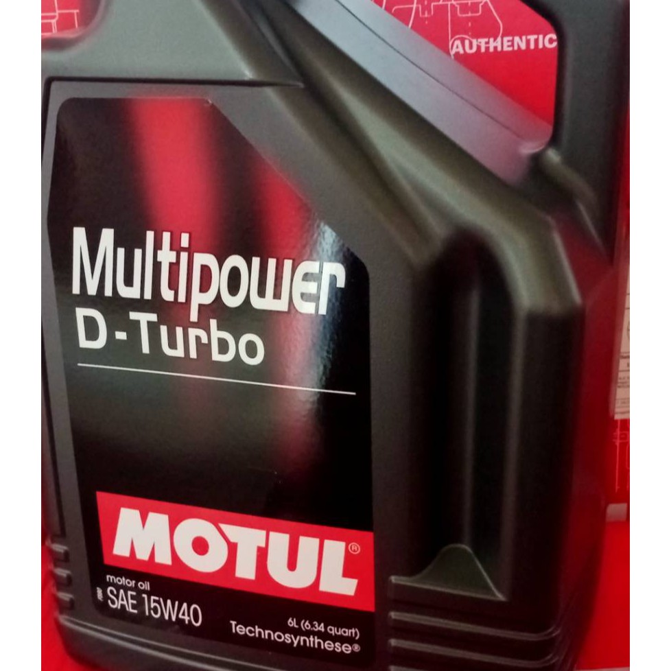 น้ำมันเครื่องยนต์ดีเซล 15W40 MOTUL Multipower D-Turbo | Shopee Thailand