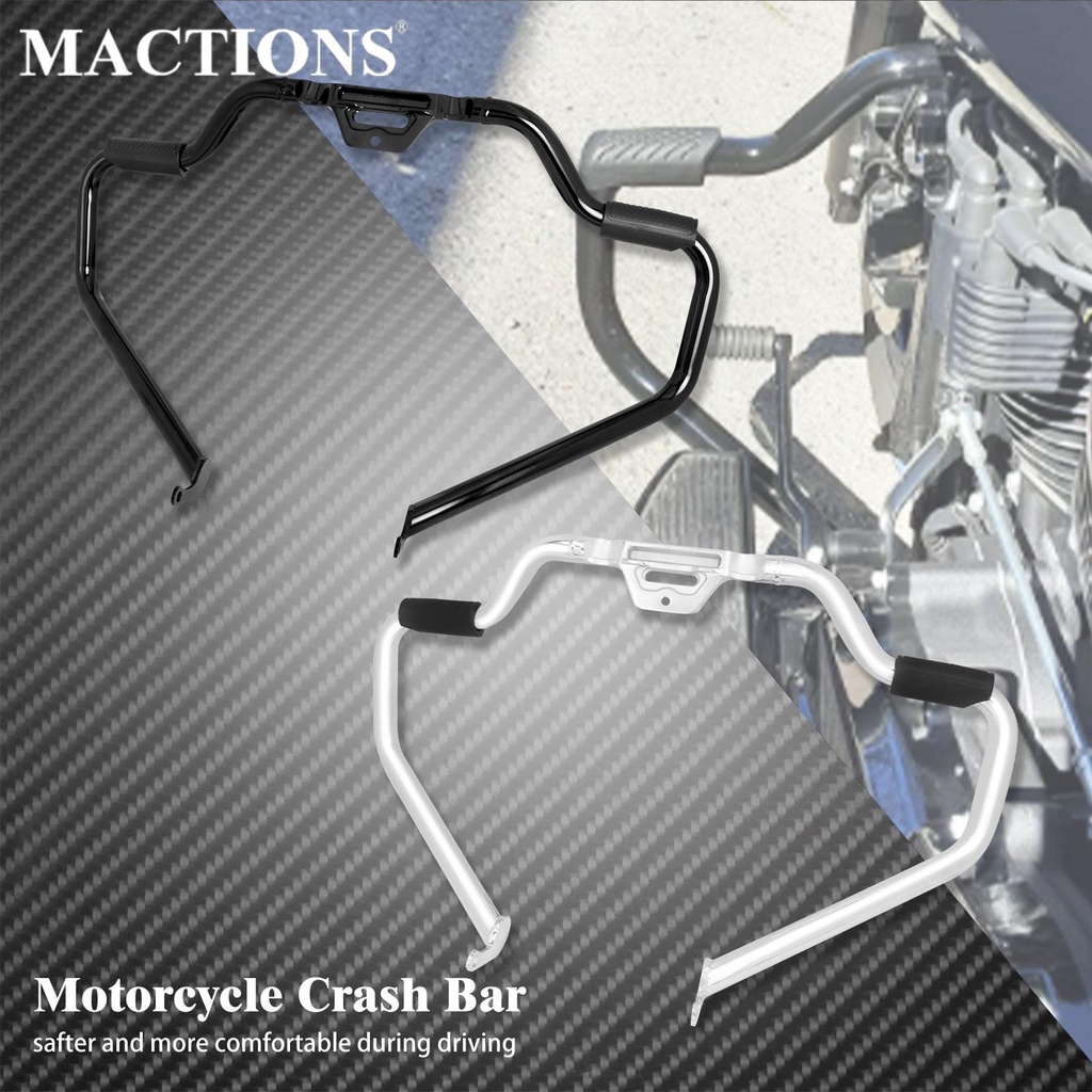 Motorcycle Black/Chrome Engine Guard Highway Crash Bar For Harley ...