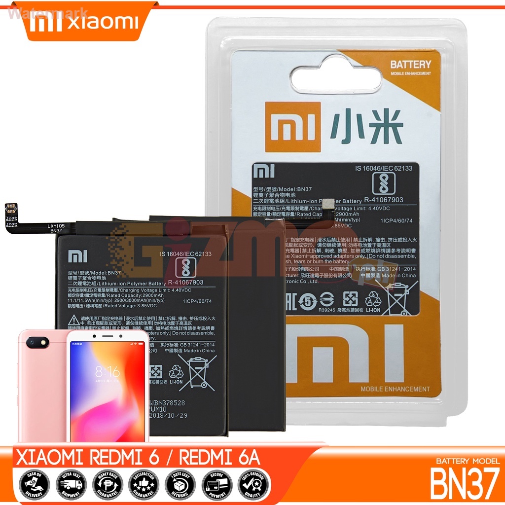 แบตเตอรี่ XIAOMI REDMI 6A / REDMI 6 รุ่น BN37 3000mAh | Shopee Thailand