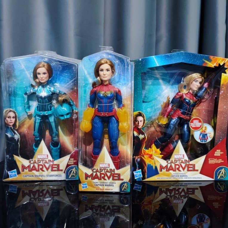 แท้100% Hasbro barbie Captain Marvel doll 11.5 นิ้ว กัปตันมาเวล ...