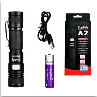 ไฟฉายแรงสูง ไฟฉายเดินป่า ไฟฉายกางเต้นท์ Supfire A2 | Shopee Thailand