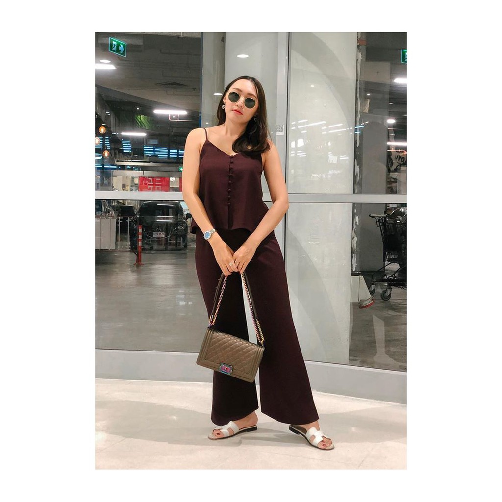 Anne Clothing กางเกงขาบาน "ชุดเซทเจเนท" ใส่ได้สบายๆ พริ้วๆ เหมาะสำหรับ ...