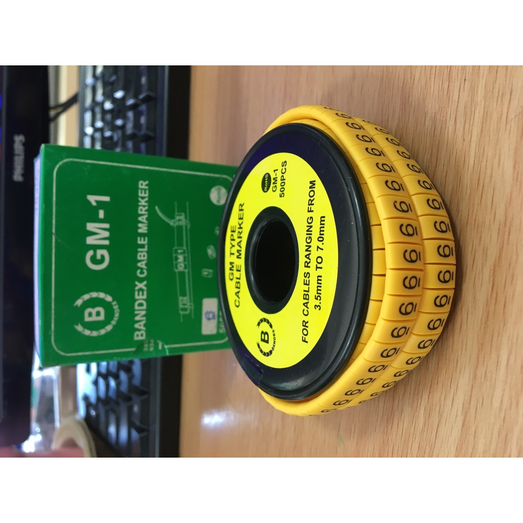 เคเบิ้ลมาร์คเกอร์ CABLE MARKER (NUMBER AND LETTERS) (BANDEX) รุ่น GM ...