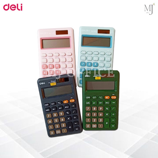 Deli M120 calculator 12 digit เครื่องคิดเลขแบบพกพา 12 หลัก เครื่องเขียน ...