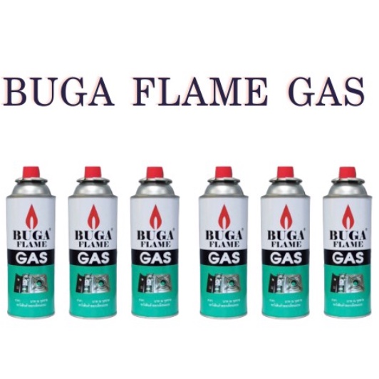 แก๊สกระป๋อง บูกก้า (3 กระป๋องใหญ่) BUGA FLAME GAS แก๊สกระป๋องใหญ่ 375 ...