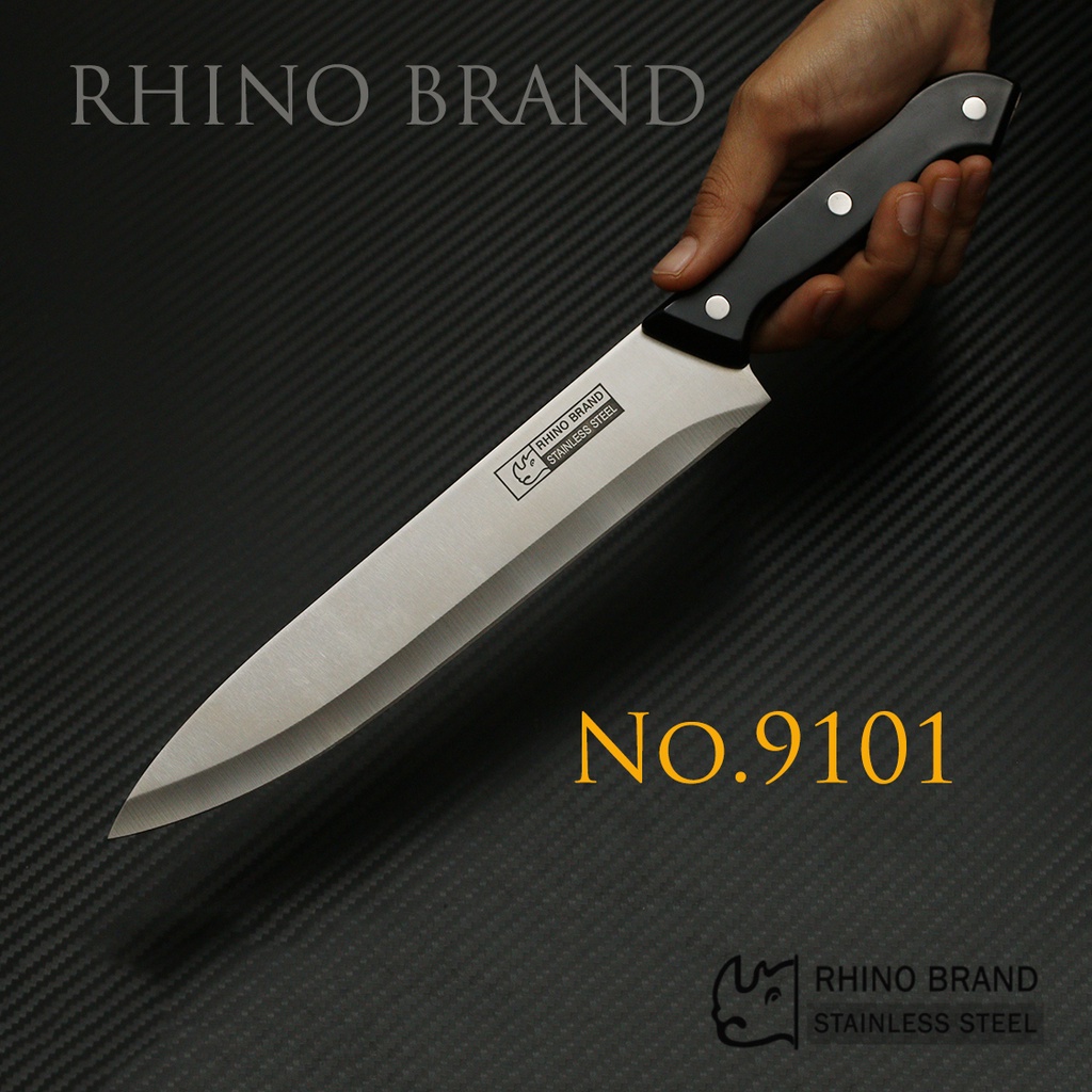 มีดทำครัว RHINO BRAND No.9101 MEAT KNIFE สำหรับการประกอบอาหาร คมสุดๆ (ของแท้) | Shopee Thailand