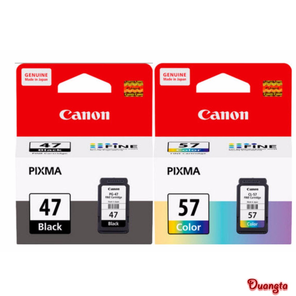 Canon PG-47 BLACK / CANON CL-57 COLOR / CANON CL-57s COLOR Original ...